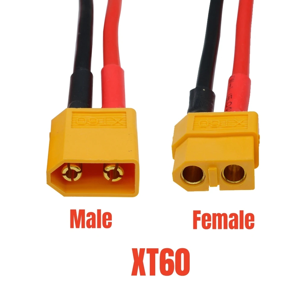Rc Xt60 Ec2 Connector Male To Female To Deans Plug T Connector Adapter ...