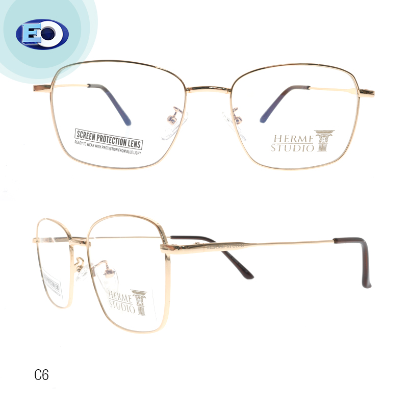 EO Herme Studio HS19948 Non-graded Anti-Radiation Eyeglasses for Men ...