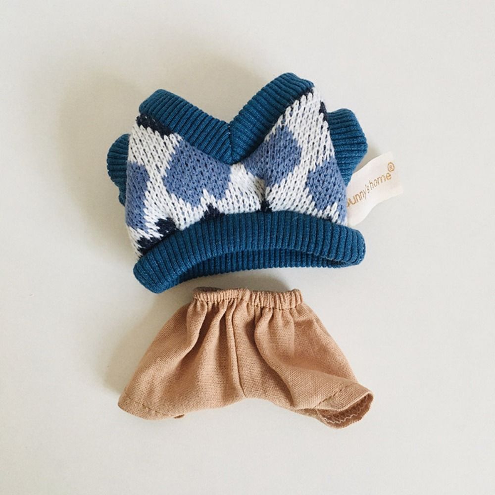 FDSFVDXGS Fashion 17cm Labubu Doll Clothes Leisure Cartoon Labubu Time ...