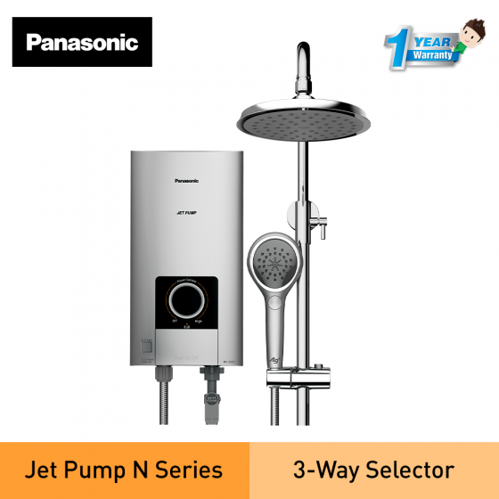 PANASONIC HOME SHOWER N SERIES JET PUMP WITH RAIN SHOWER WATER HEATER 3 ...