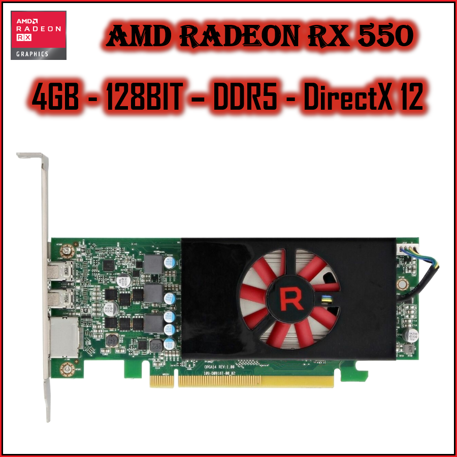 AMD RADEON RX 550 (4GB 128BIT DDR5) GRAPHIC / VGA / GAMING CARD | Daraz.pk