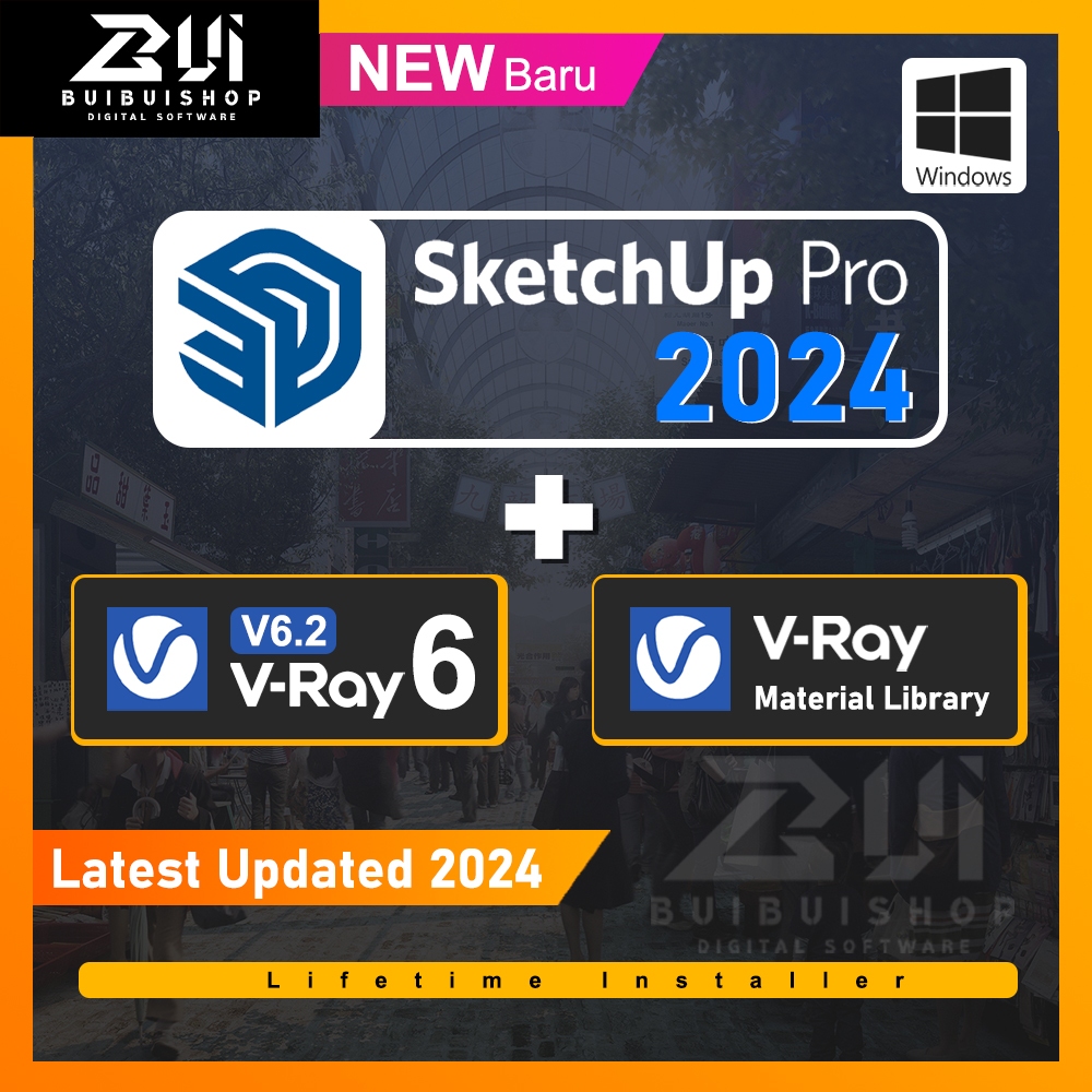 Sketchup Pro 2024 / Vray 6.2 / Vray Material Library / ENSCAPE 3.5 ...