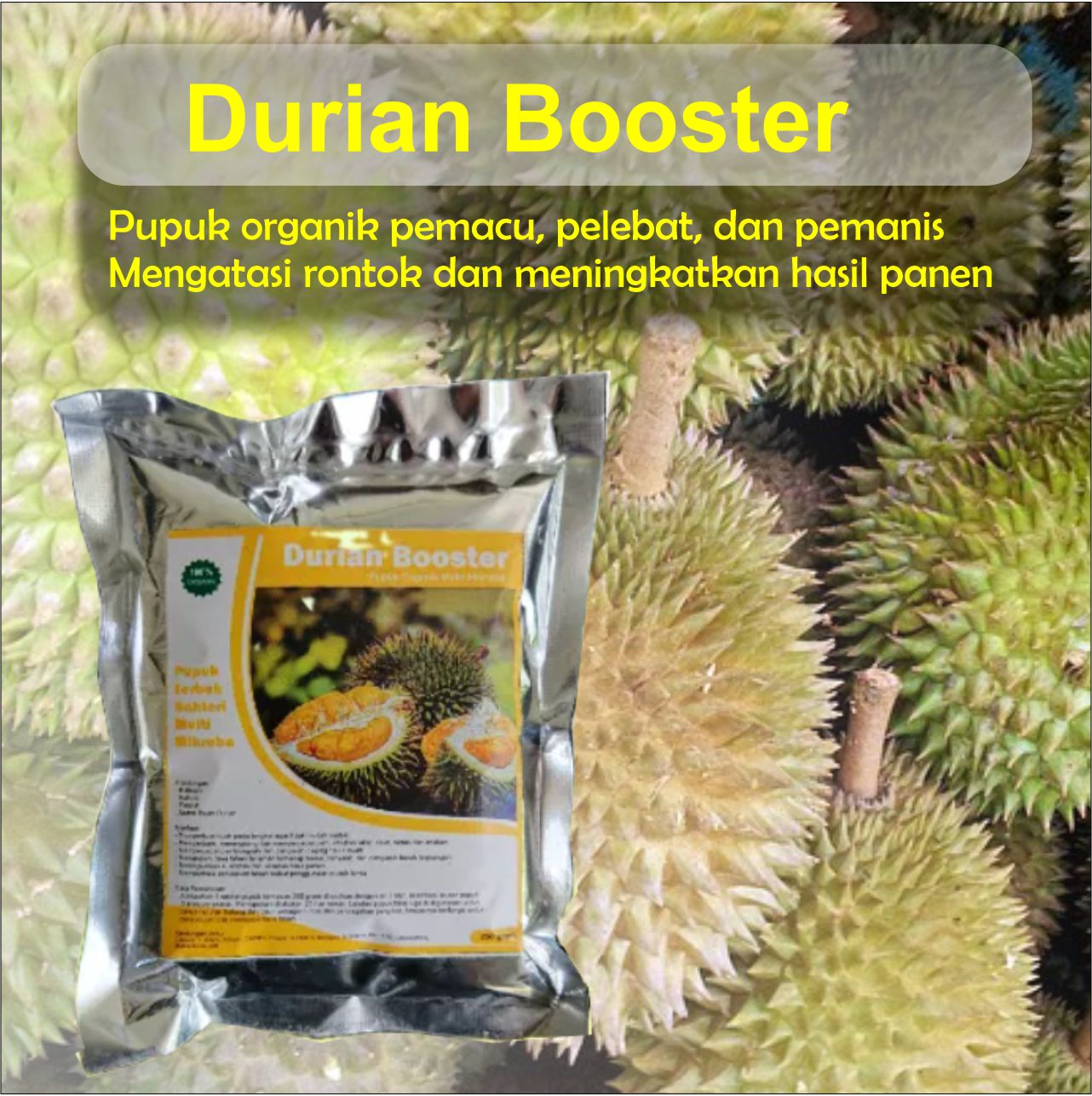 Pupuk Booster Durian Organik Agar Cepat Berbuah Lebat Vitamin Perangsang Pembuahan Buah Duren ...