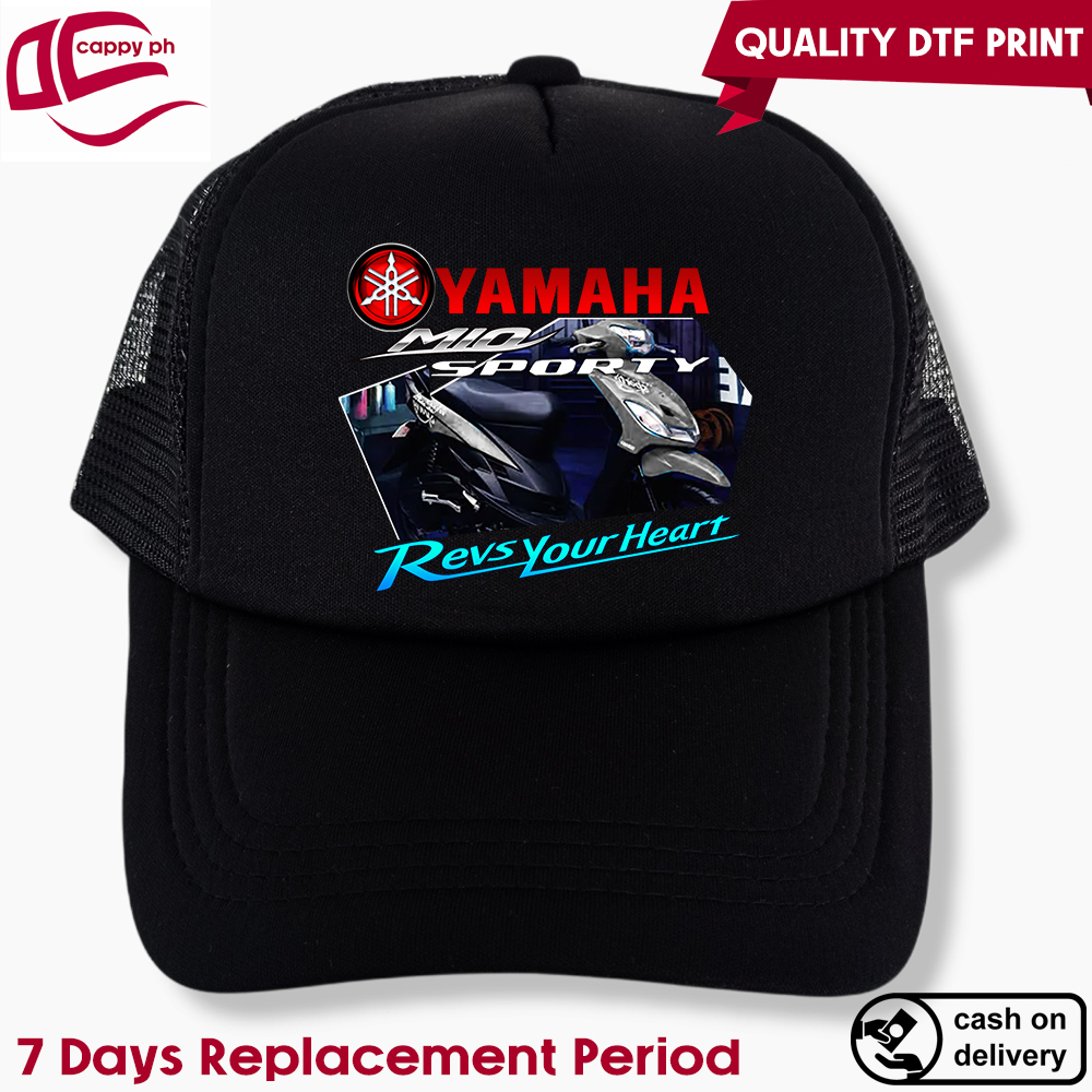 Yamaha Mio Sporty DTF Print Customized Mesh Cap Adjustable Net Cap ...