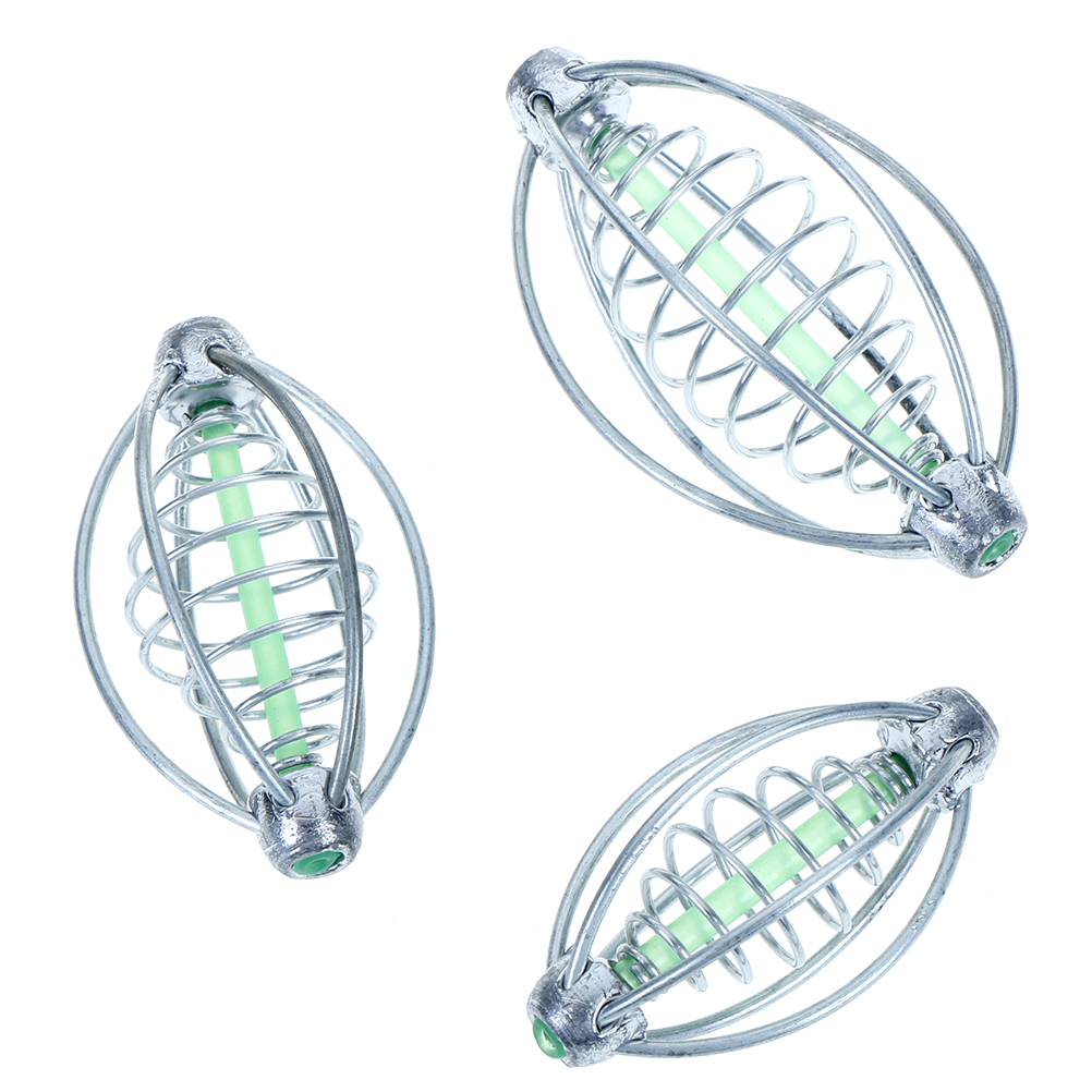 Fishing feeder swim feeders spring lead sinker 5cm 6cm 7cm YULING ...