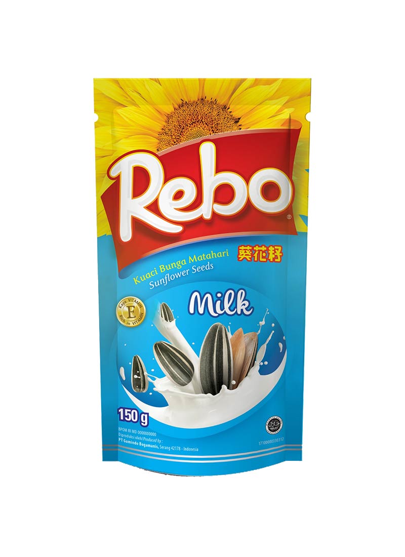 Kuaci Rebo Rasa Milk Susu 150gr Aneka Rasa Milk Susu Greentea Ori