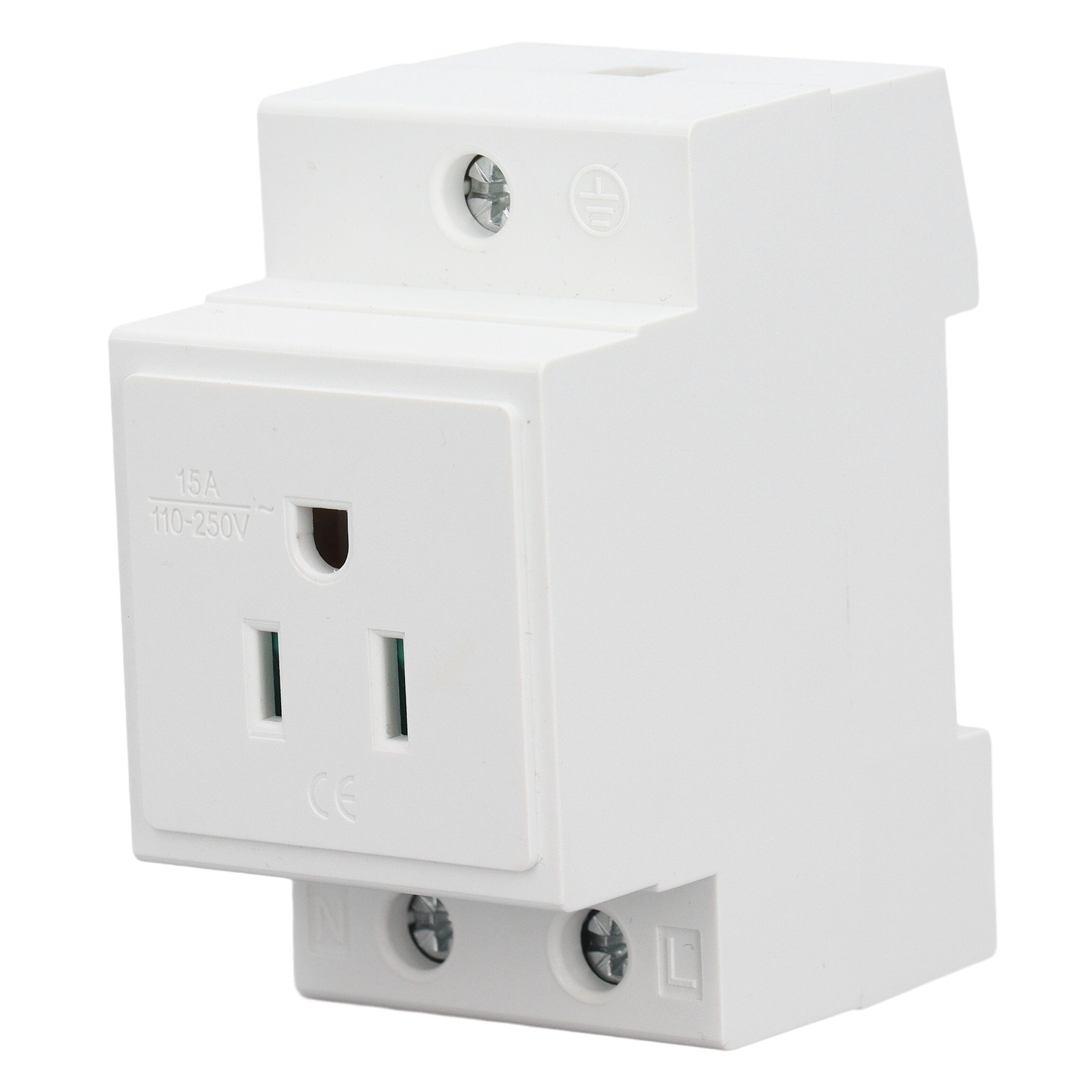 250V AC Socket DIN Power Socket Outlet Built in Protective Contact ...