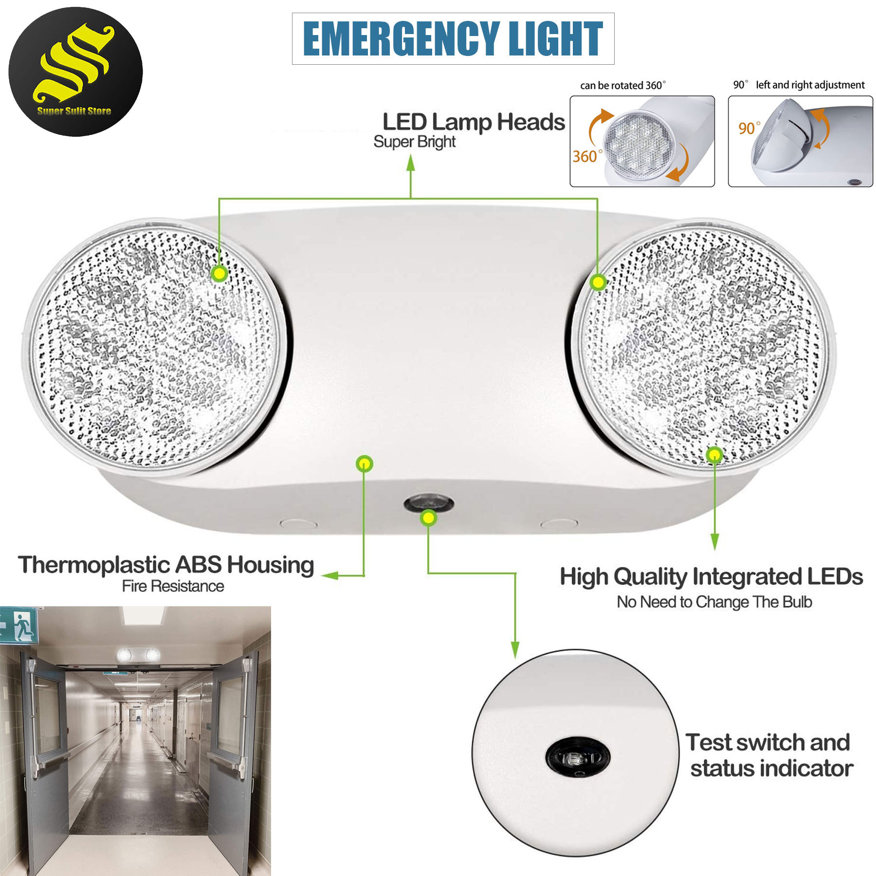 FSL-1098 Automatic Emergency Light | Lazada PH