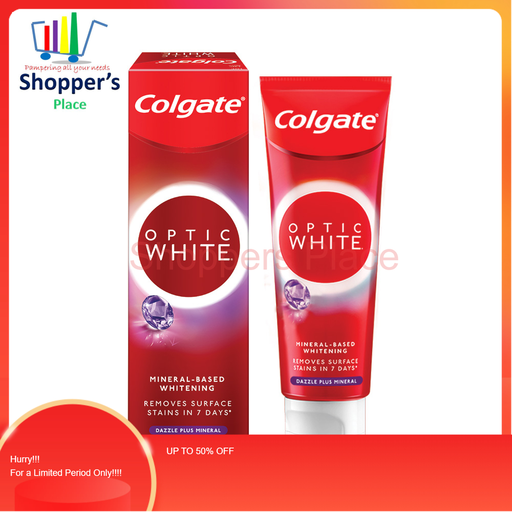 Colgate Optic White Toothpaste 100g - Dazzle Plus Mineral | Lazada ...