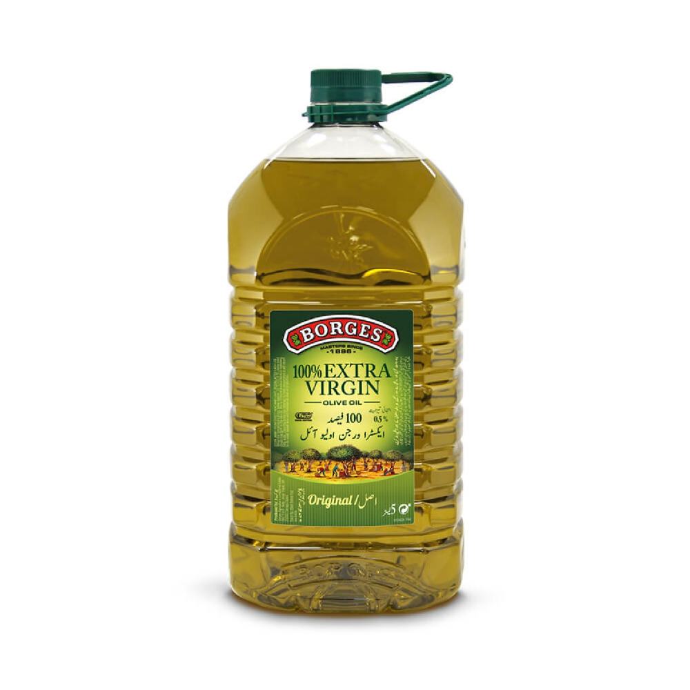 BORGES EXTRA VIRGIN OLIVE OIL ORIGINAL 5 LTR(𝐢𝐦𝐩𝐨𝐫𝐭𝐞𝐝 & 𝐨𝐫𝐢𝐠𝐧𝐚𝐥) | Daraz.pk