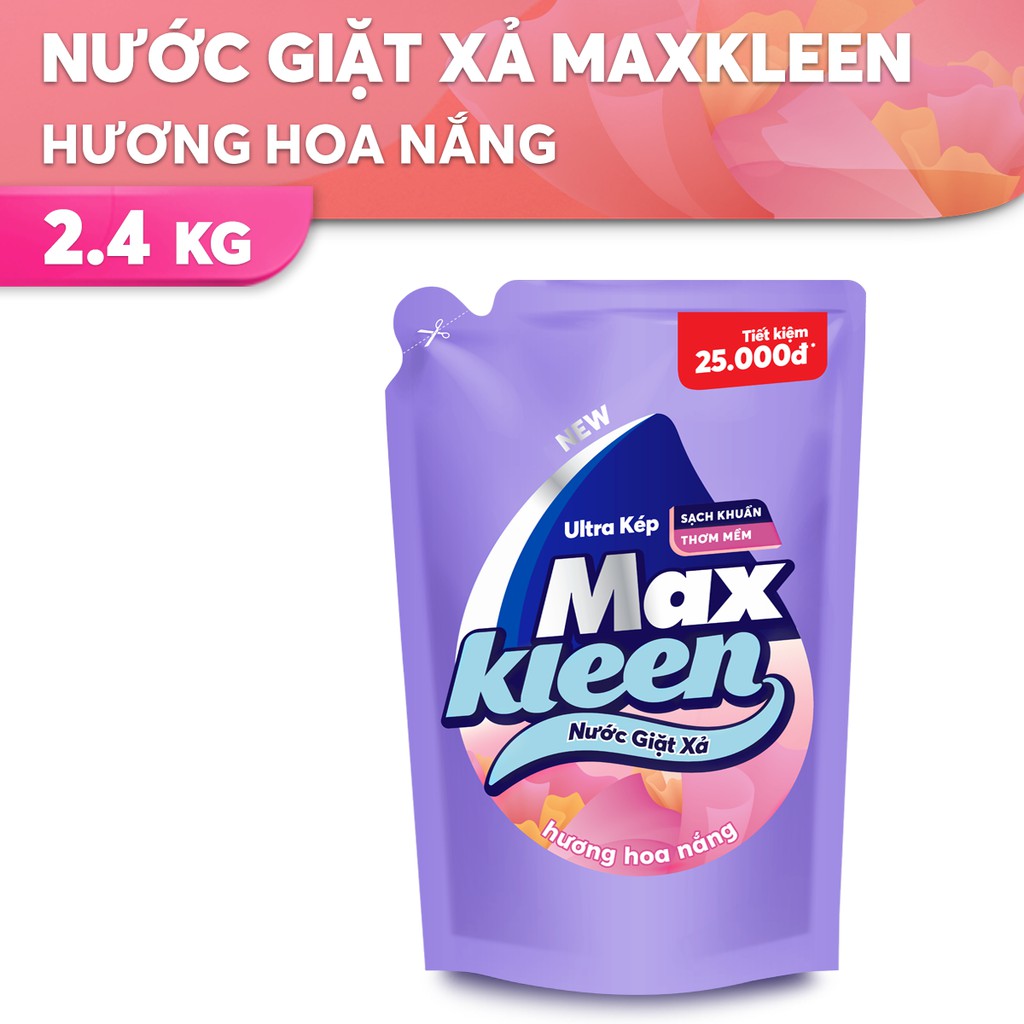 Nước giặt xả Max Kleen 2,4KG đủ Hương | Lazada.vn