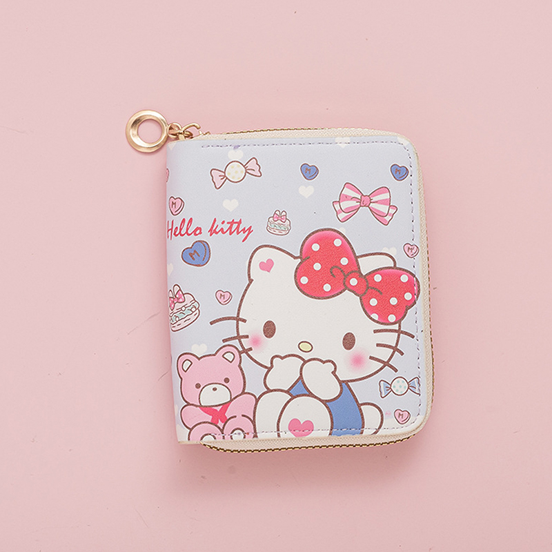 Hello Kitty Small Mini Wallet For Girls Luxury Short Wallets Cute ...
