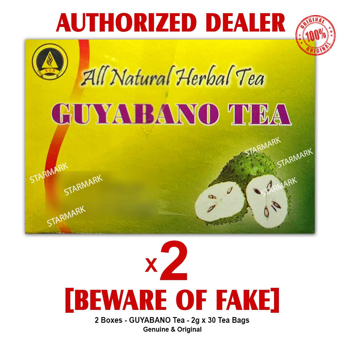 Guyabano Tea 30's Old Packaging, 20's New Packaging AUTHENTIC - 2 Boxes ...