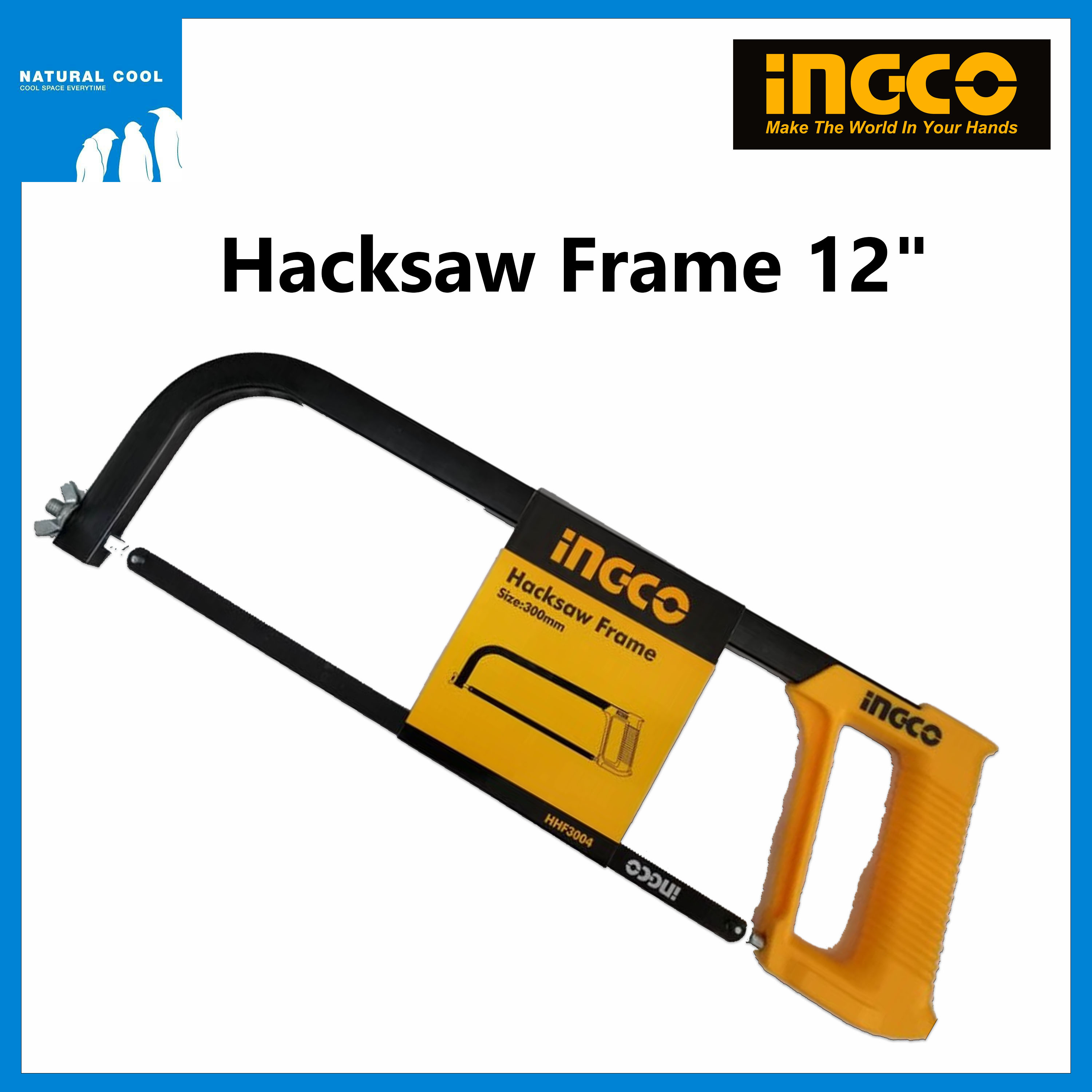 INGCO hacksaw frame 12" 300mm gergaji tangan (HHF3004) | Lazada