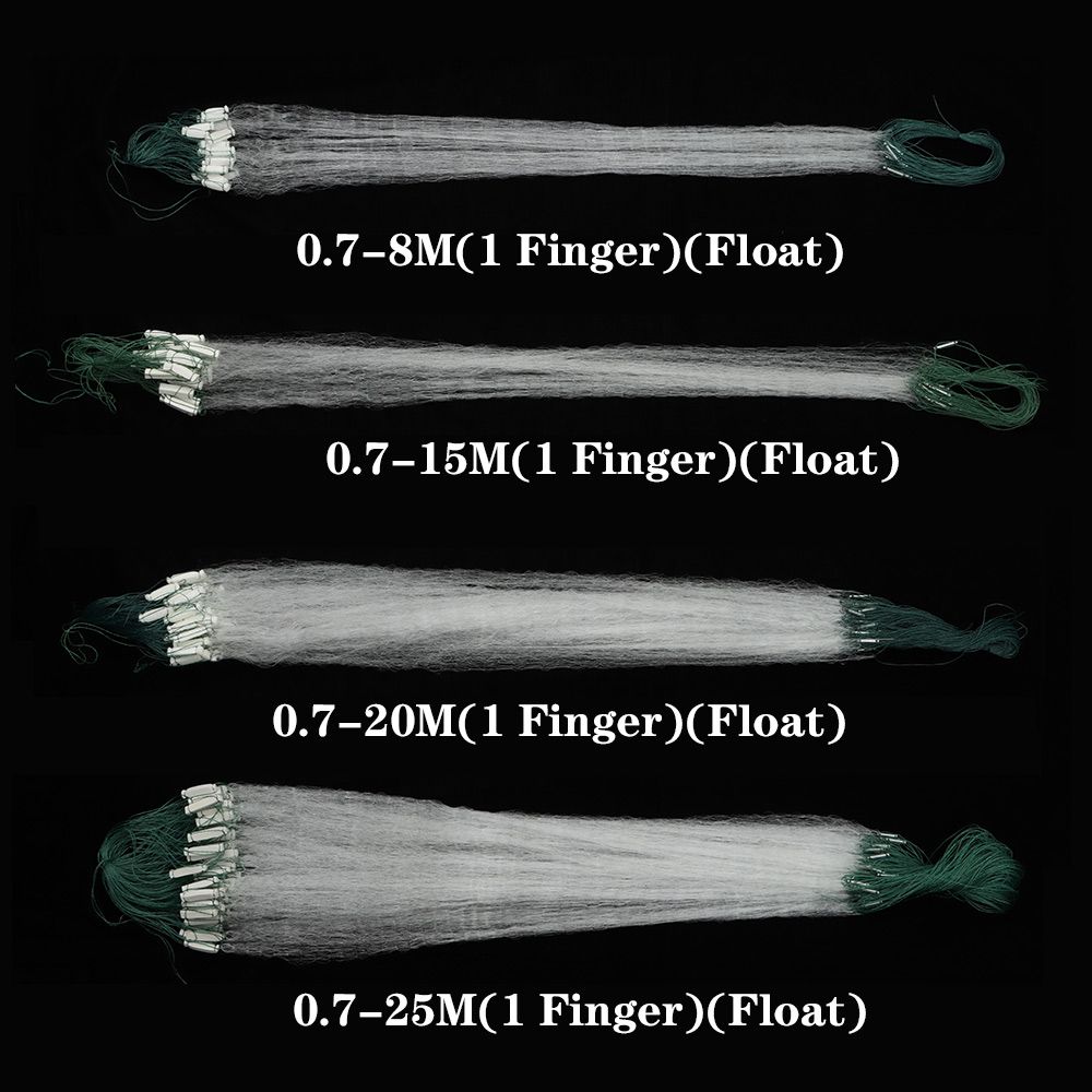 8/15/20/25m Durable Nylon Fish Network Hand Cast Monofilament Fishing ...
