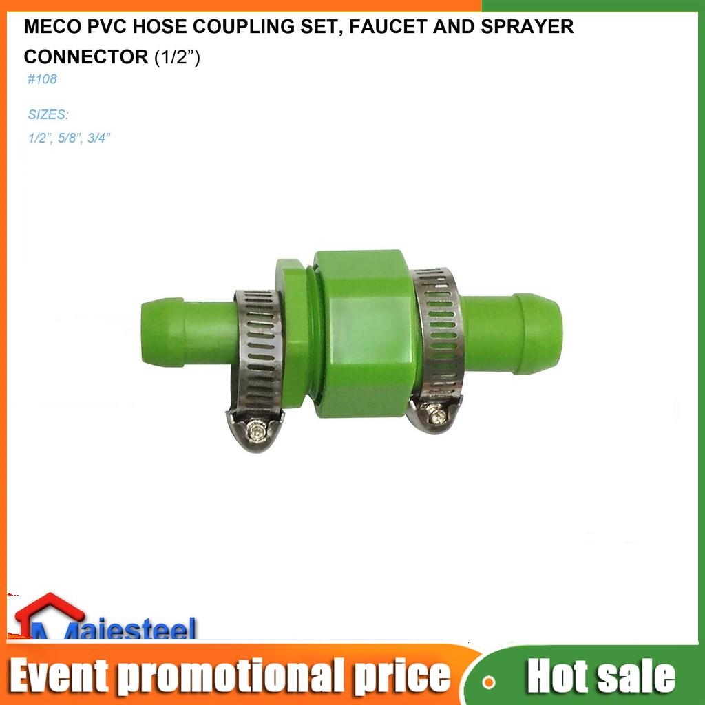 MECO PVC Hose Coupling (SET) Faucet and Sprayer Connector 108 ...
