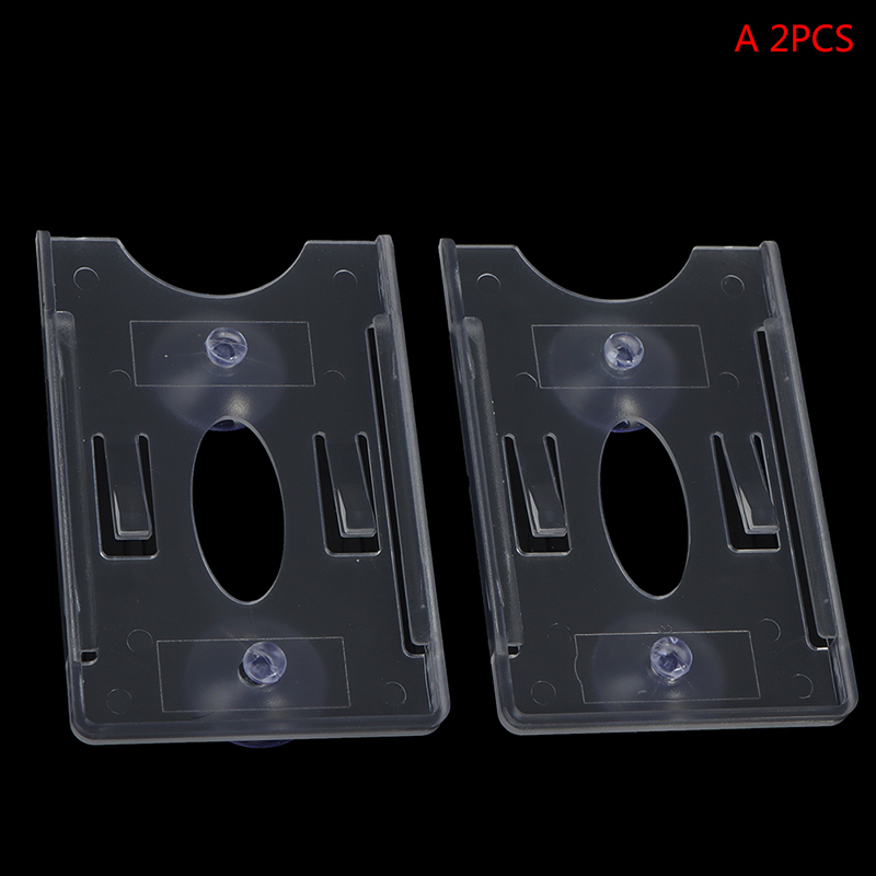 2PCS Brand New Card Holder For Windshield Glass Tag Durable ID IC Card ...