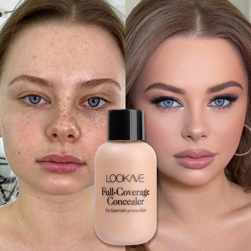 Mini Liquid Concealer Foundation Cream Texture Covers Acne Marks Dark ...