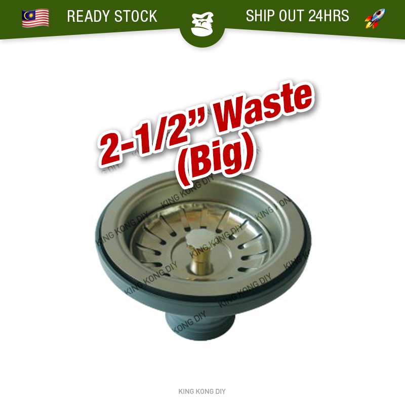 110mm 2-1/2 ISANO Stainless Steel Kitchen Sink Waste | Lazada