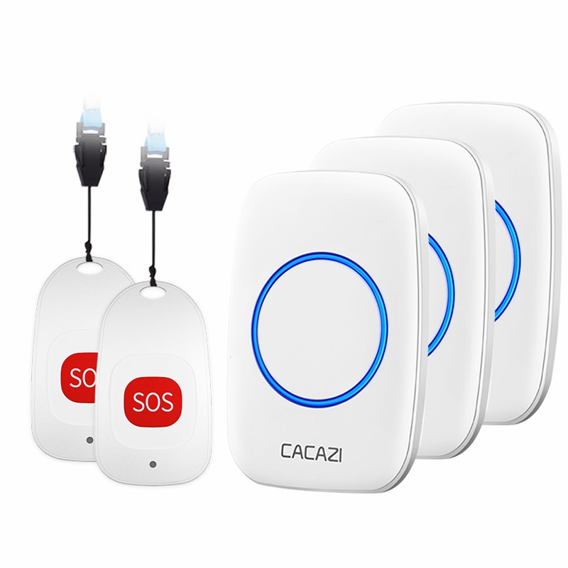 SOS transmitter emergency call bell elderly call bell 2 transmitters 3 ...