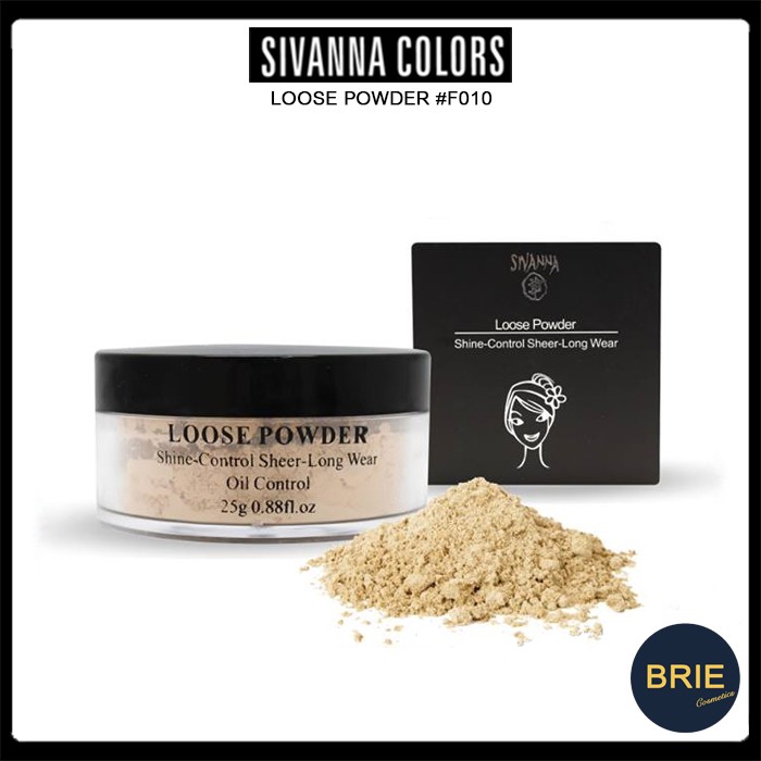 F010 SIVANNA COLORS LOOSE POWDER แป้งฝุ่น ซิเวนน่า คัลเลอร์ คุมมัน กัน ...