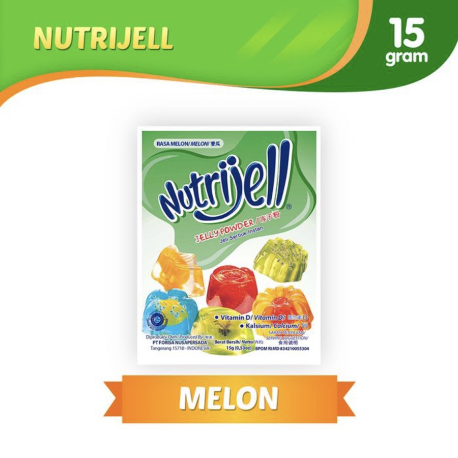 Nutrijel Jelly Powder rasa Melon 15gr X 12 / Box | Lazada Indonesia