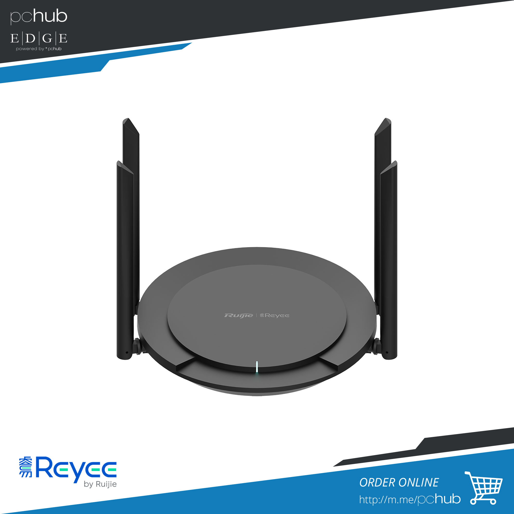 PChub | Reyee RG EW300 Pro, Router, WiFi N300, 4 Antenna | Lazada PH