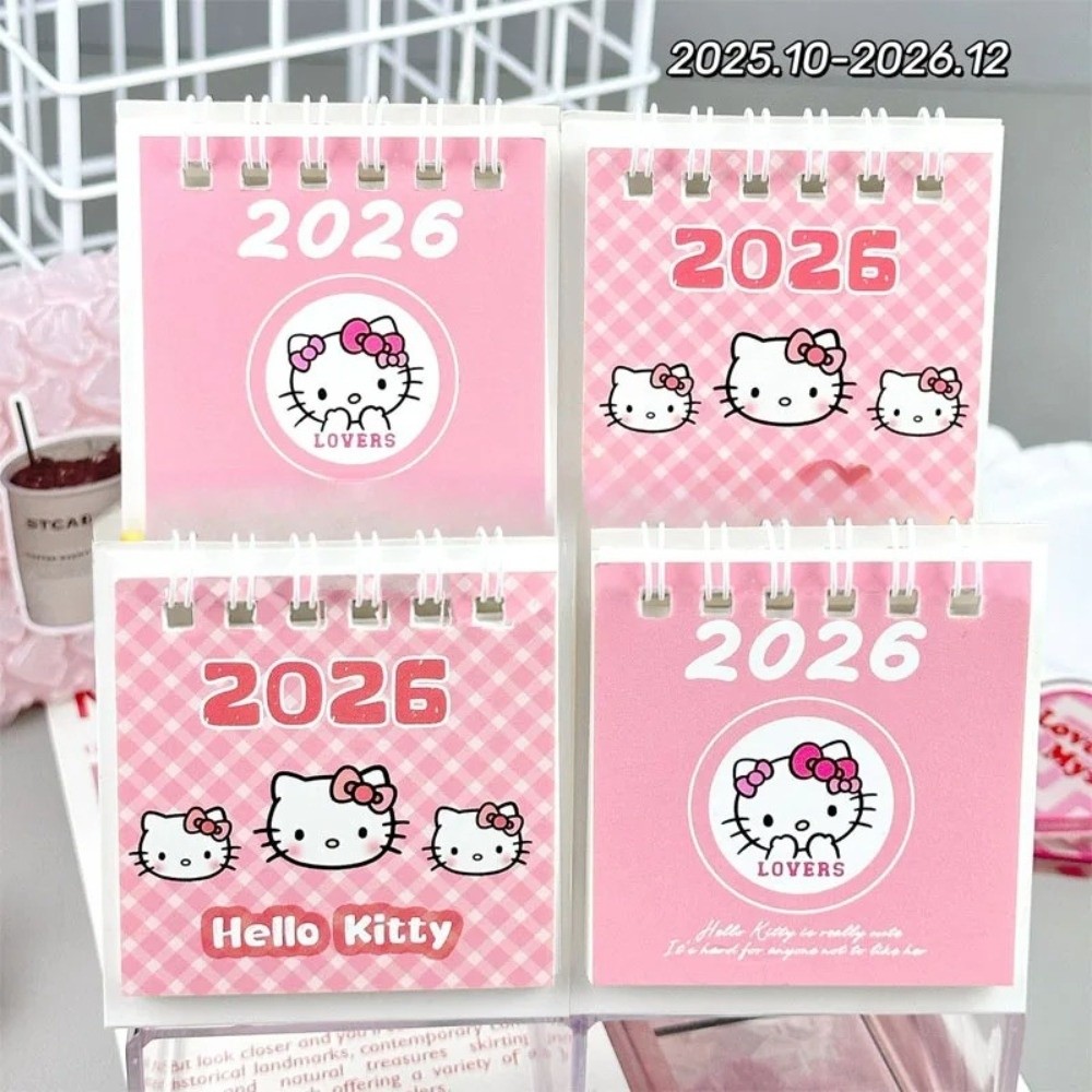 Creative Mini 2026 Desk Calendar Sanrio Hello Kitty Coil Binding ...