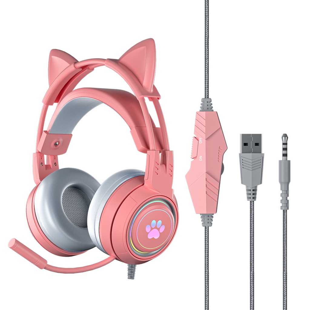 SELL [Free telinga kucing dan rusa] headset gaming, Support Bluetooth ...