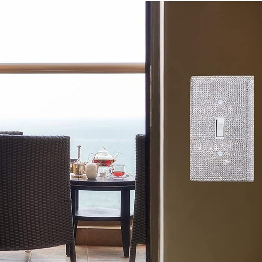Fashion Sparkling Switch Decorative Cover Flashing Sturdy Wall Panel ...