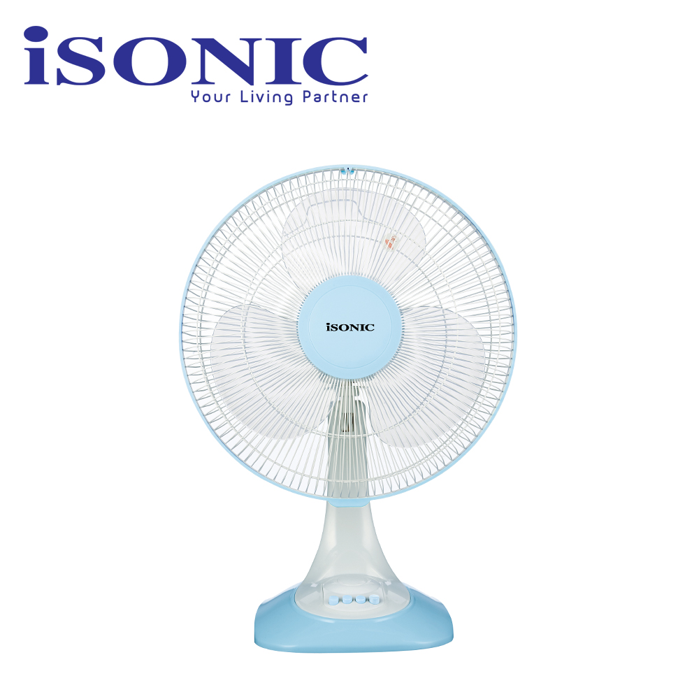 12" iSONIC TABLE FAN CTF-TF12A (LIGHT BLUE) | Lazada