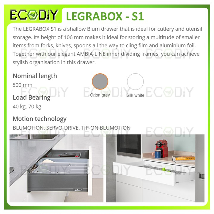 ECODIY🇲🇾 100% Original BLUM LEGRABOX Inner Drawers Standard Drawers and ...