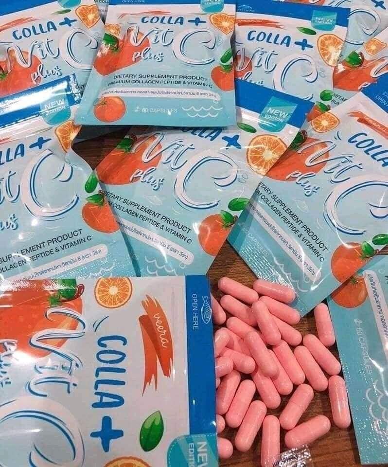 Colla + Vit C Plus (Vitamin C) COLLAGEN Ascorbic Dietary Supplement 60 ...