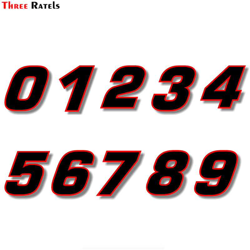 【Exclusive Offer】Three ratels FTC-717# Vinyl sticker decal Black (Red ...