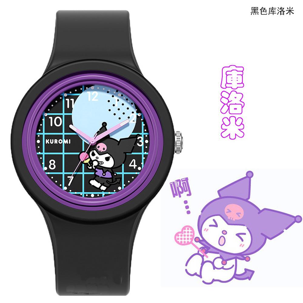Original Sanrio Kuromi Anime Watch Luminous Cartoon Waterproof Cute ...