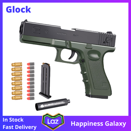 Toy gun for kids/Children's shell throwing toy gun shell ejection soft ...
