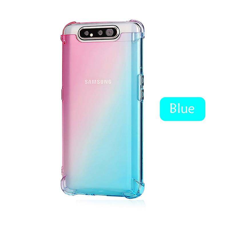 tzmar for Samsung Galaxy A80 Rainbow Aurora Anti-Shock Case Cover Back ...