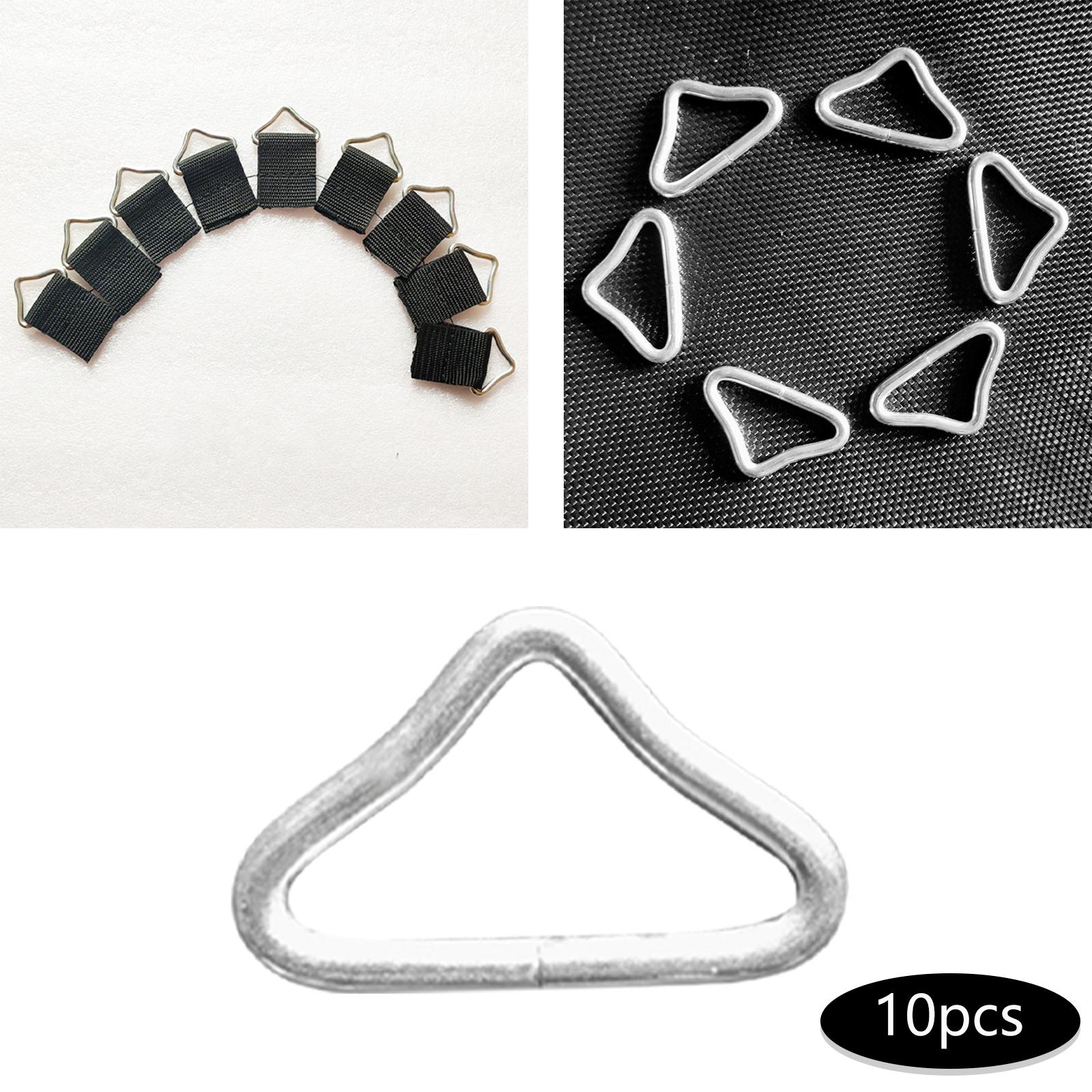 Tasico 10Pcs Triangle Buckle Spring Buckles with Webbings for Kids ...