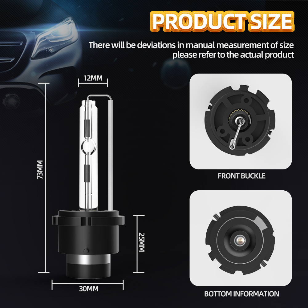 【Flash sale】 35W D2S D4S Xenon Headlight Bulbs 4500LM Canbus No Error ...