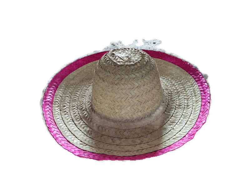 Medium Native Woven Buri Hat with Pink Sides | Lazada PH