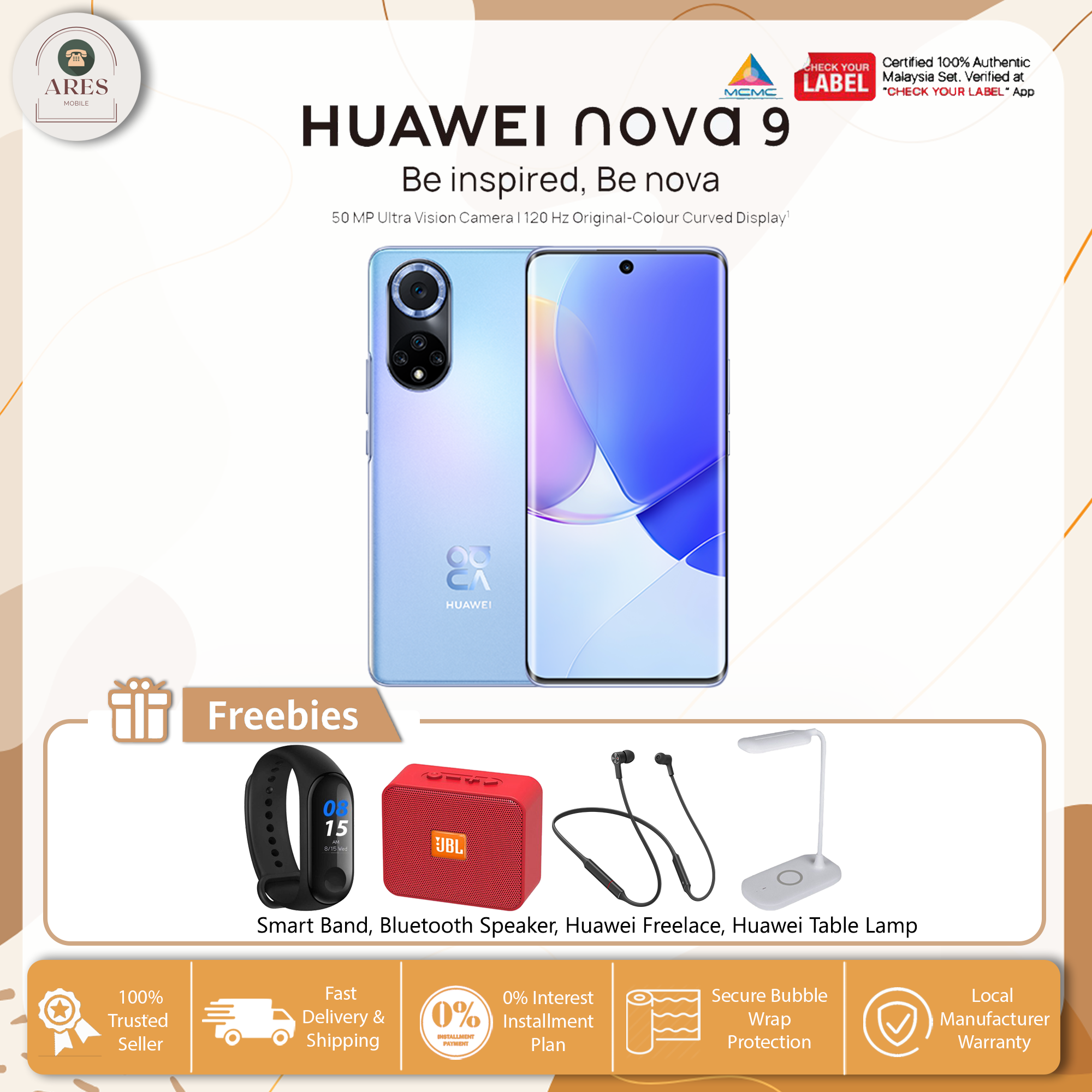 HUAWEI Nova 9 | 50 MP Ultra Vision Camera | 66 W HUAWEI SuperCharge - 1 ...