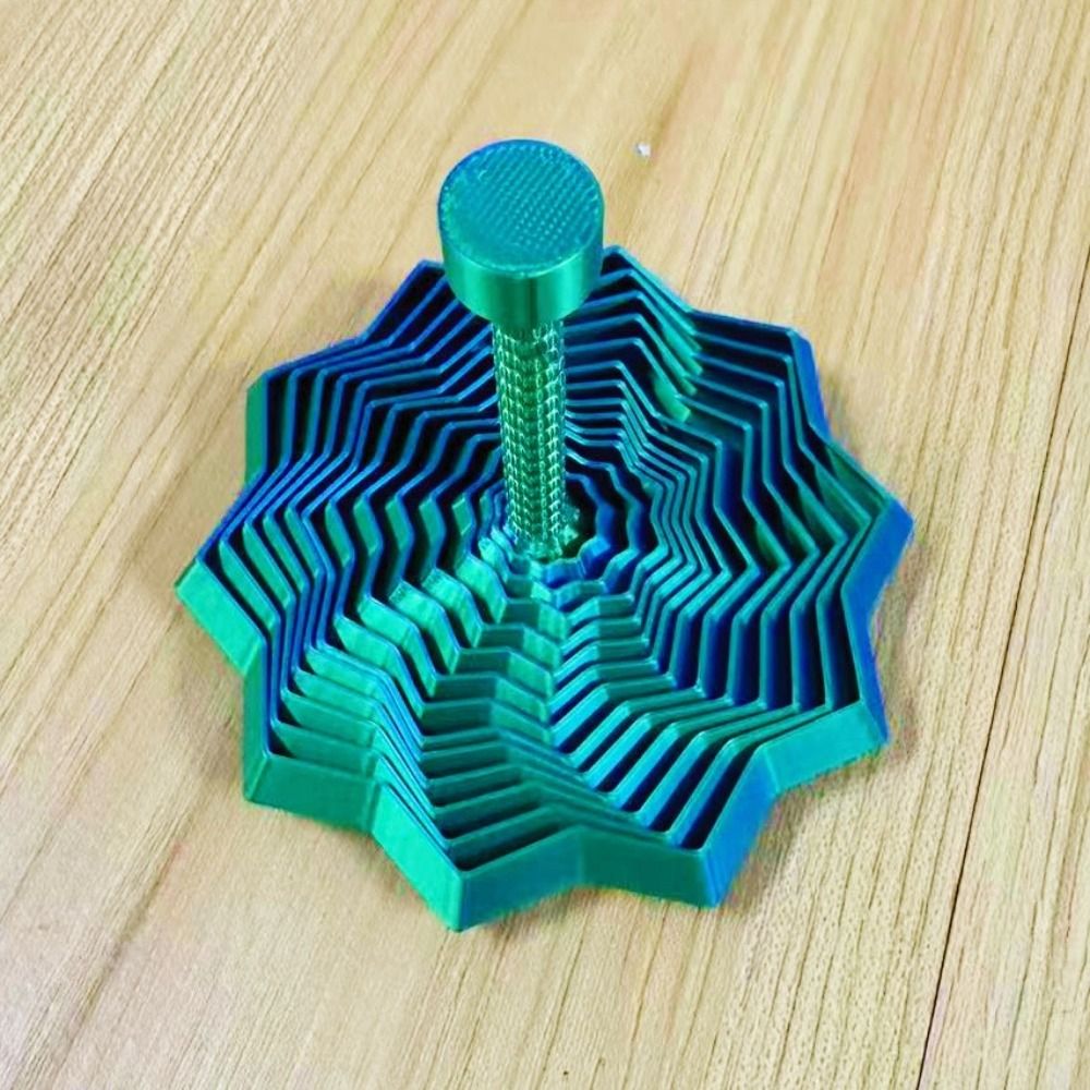 Funny 3D Printing Fractal Fidget Star Model Expanded Geometric Design ...