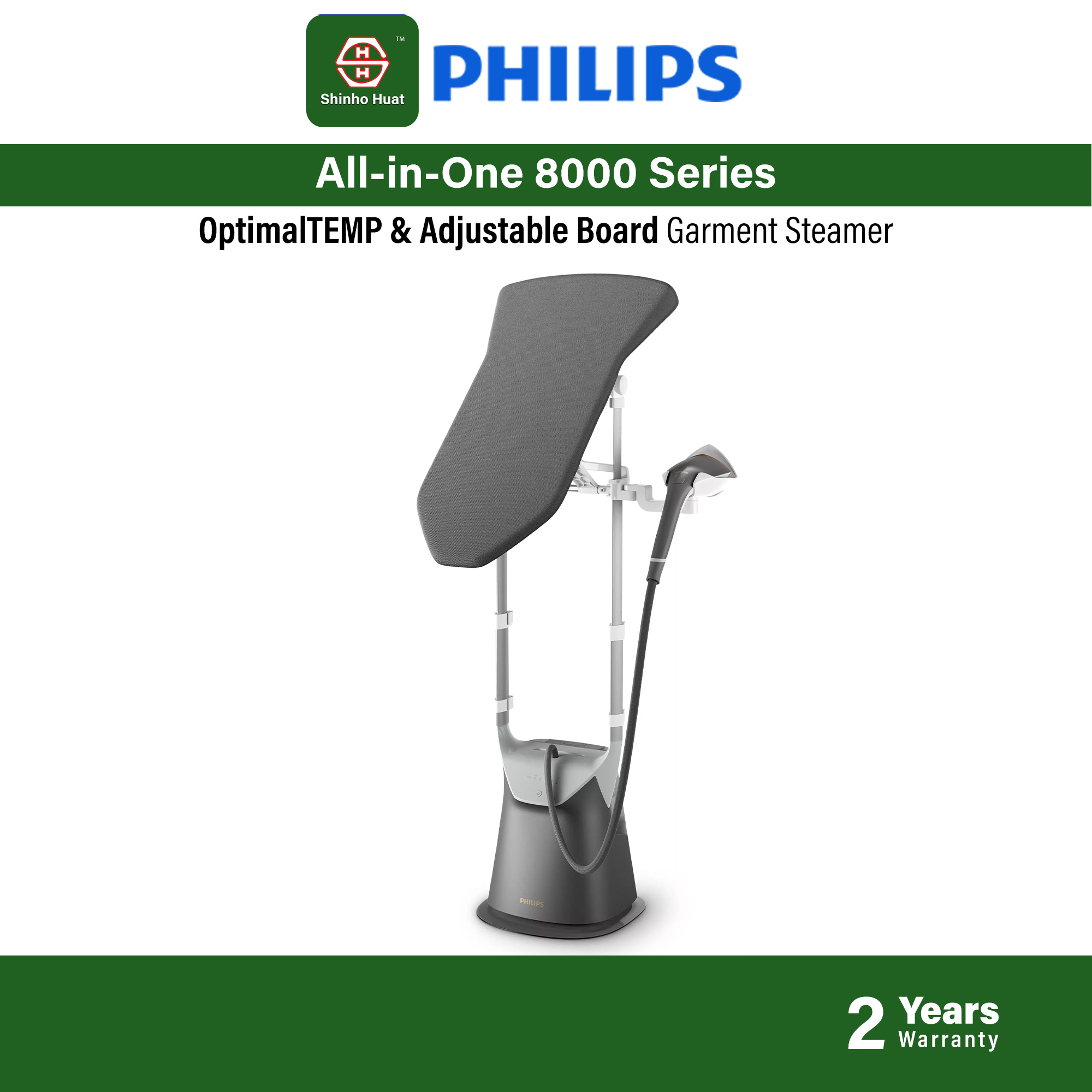 Philips All in one ironing solution Garment steamer 8000 Series GC628 ...