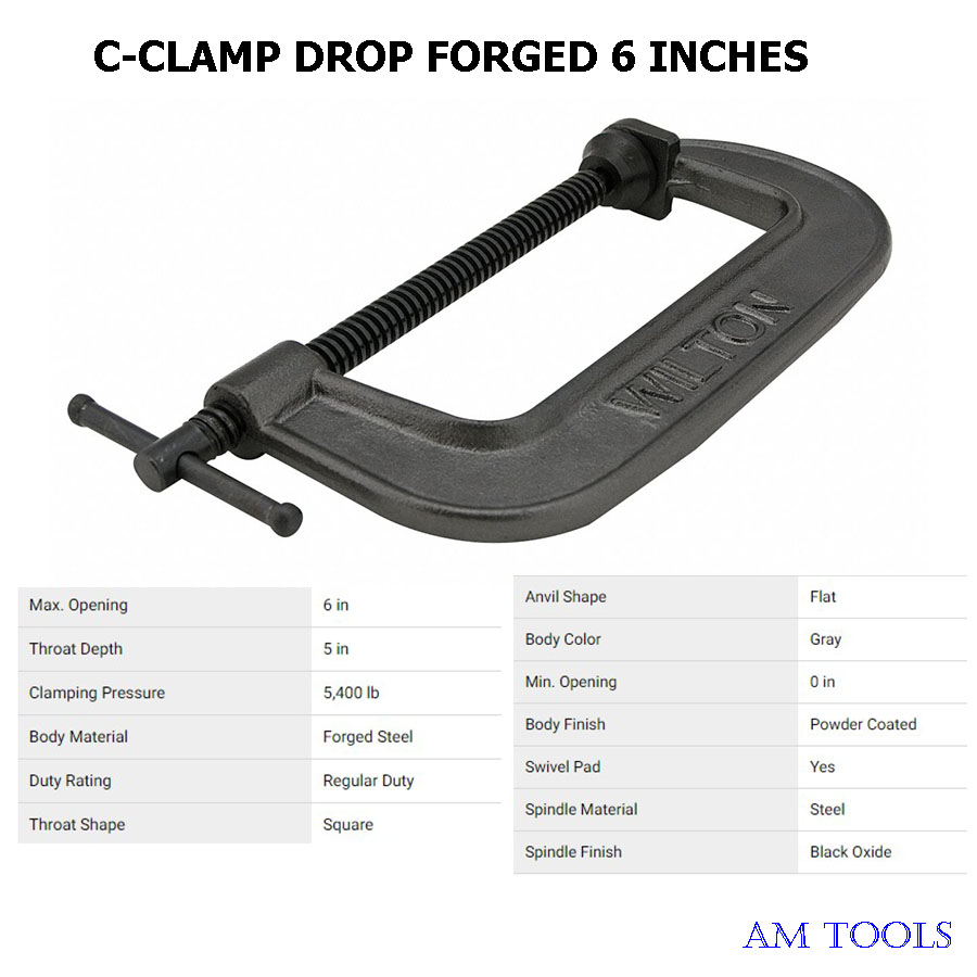 C-CLAMP Drop Forged Heavy Duty Steel Forged US made | Lazada PH