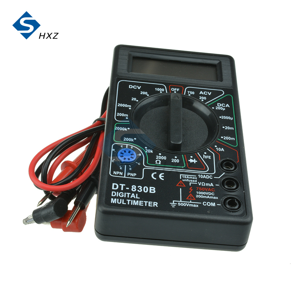 1set Dt830b Lcd Digital Mini Multimeter Ac/dc 750/1000v Probe For ...