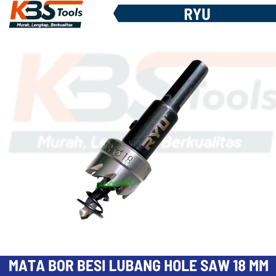 Mata Bor Besi Hole Saw 18mm RYU - Mata Bor Lubang Plat Besi 18 mm ...