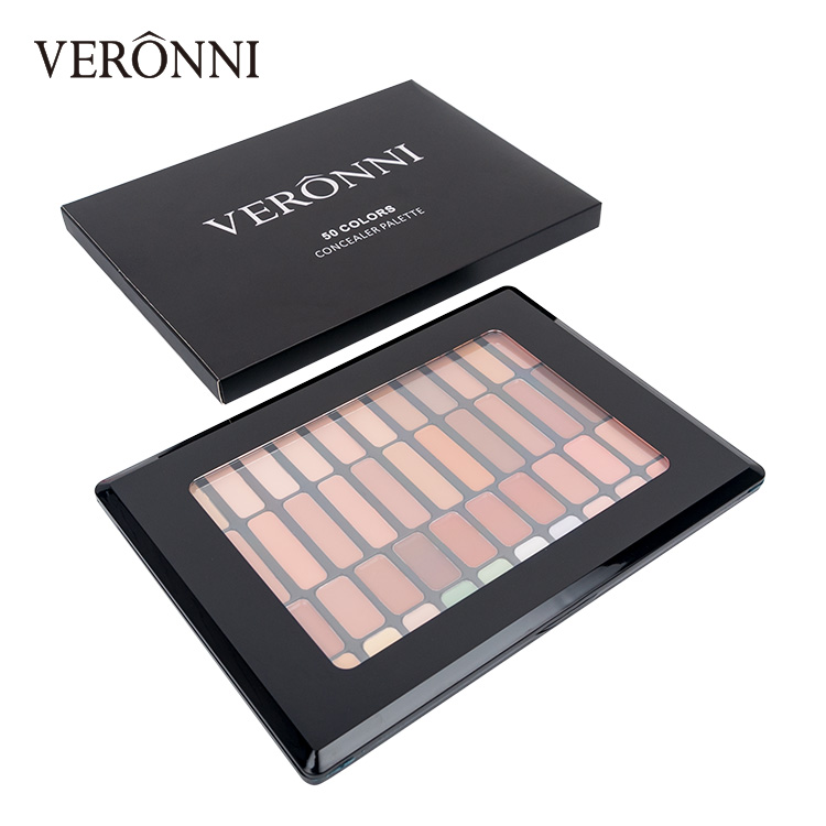 VERONNI 50สีแต่งหน้าเต็มปกมูลนิธิ Corretive ติดทนนานใบหน้า Contouring ...