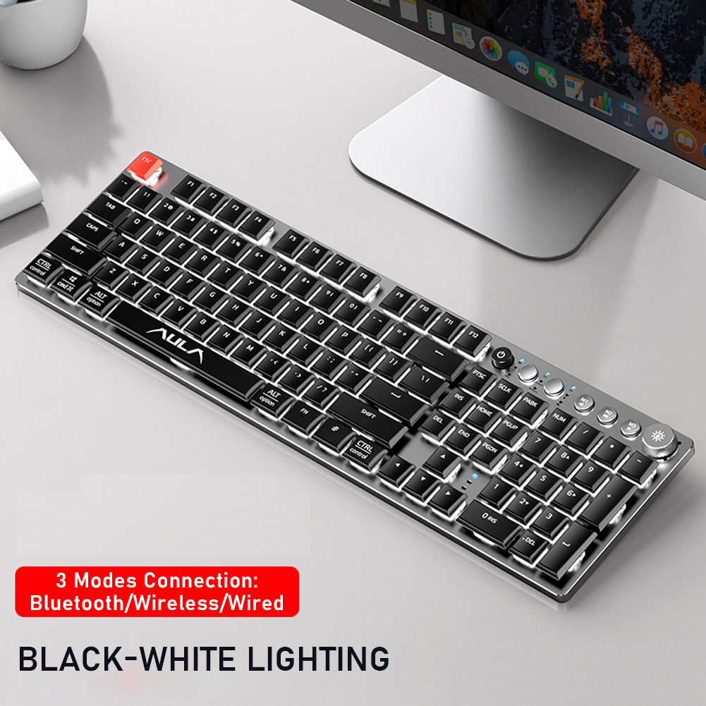 Aula Full Size Low Profile Mechanical Keyboard LED Backlit , 05/16/2024