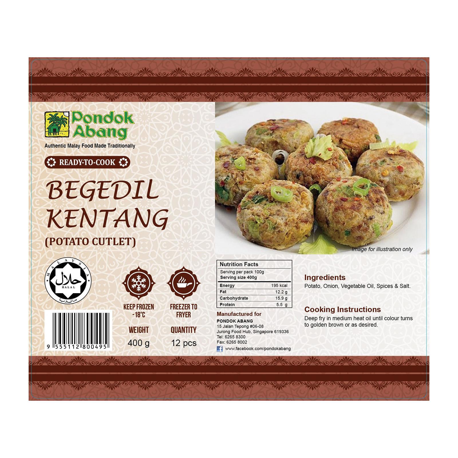 Pondok Abang Potato Cutlets 12PCS (Begedil Kentang) - Frozen | Lazada ...