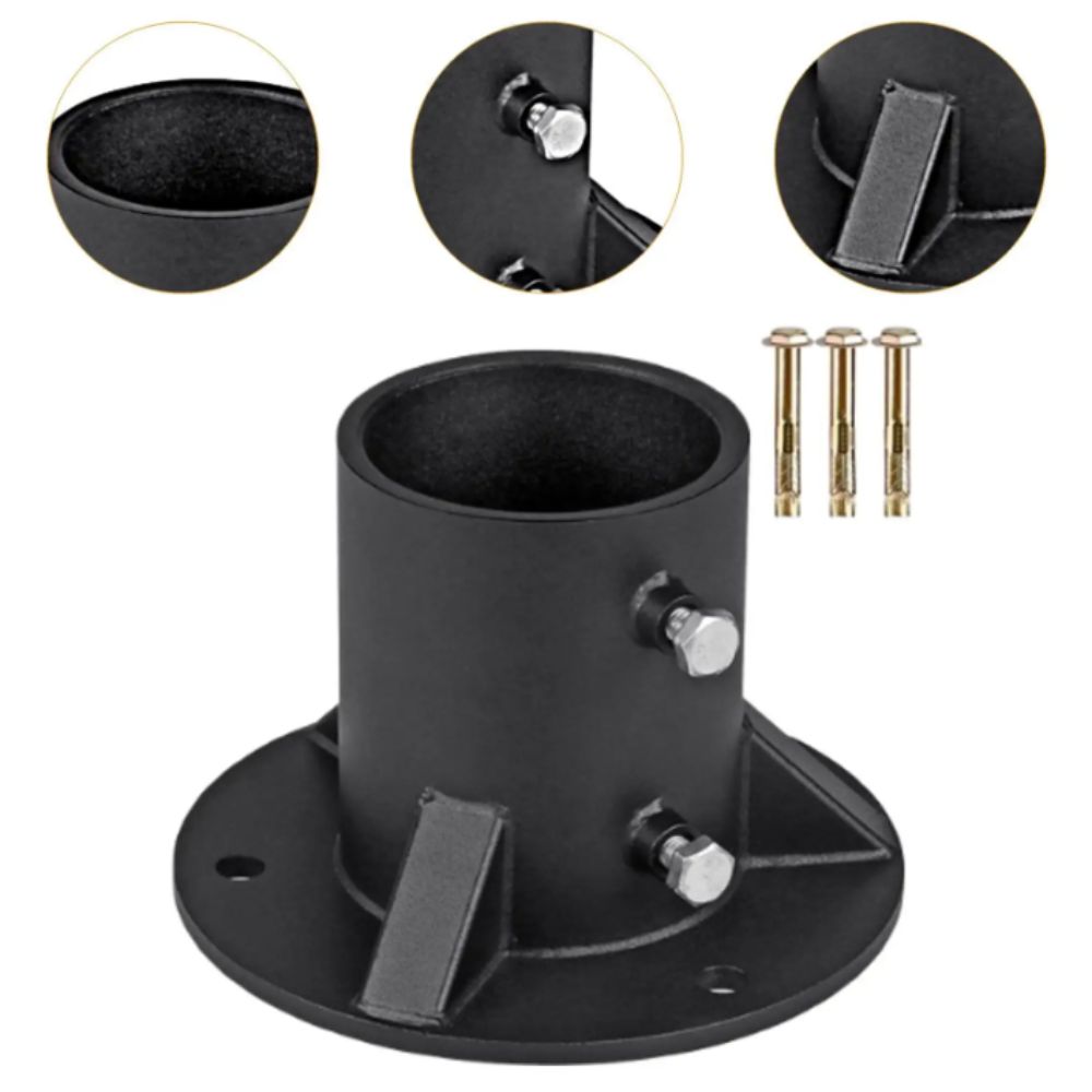 Post Support Metal Flange Flange Base With Screws Post Base Wood Post ...
